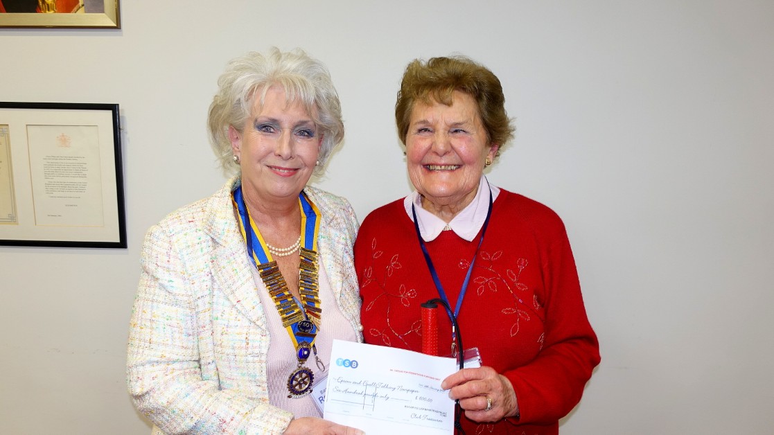 A generous donation from local Rotary Clubs - Epsom and Ewell Talking ...
